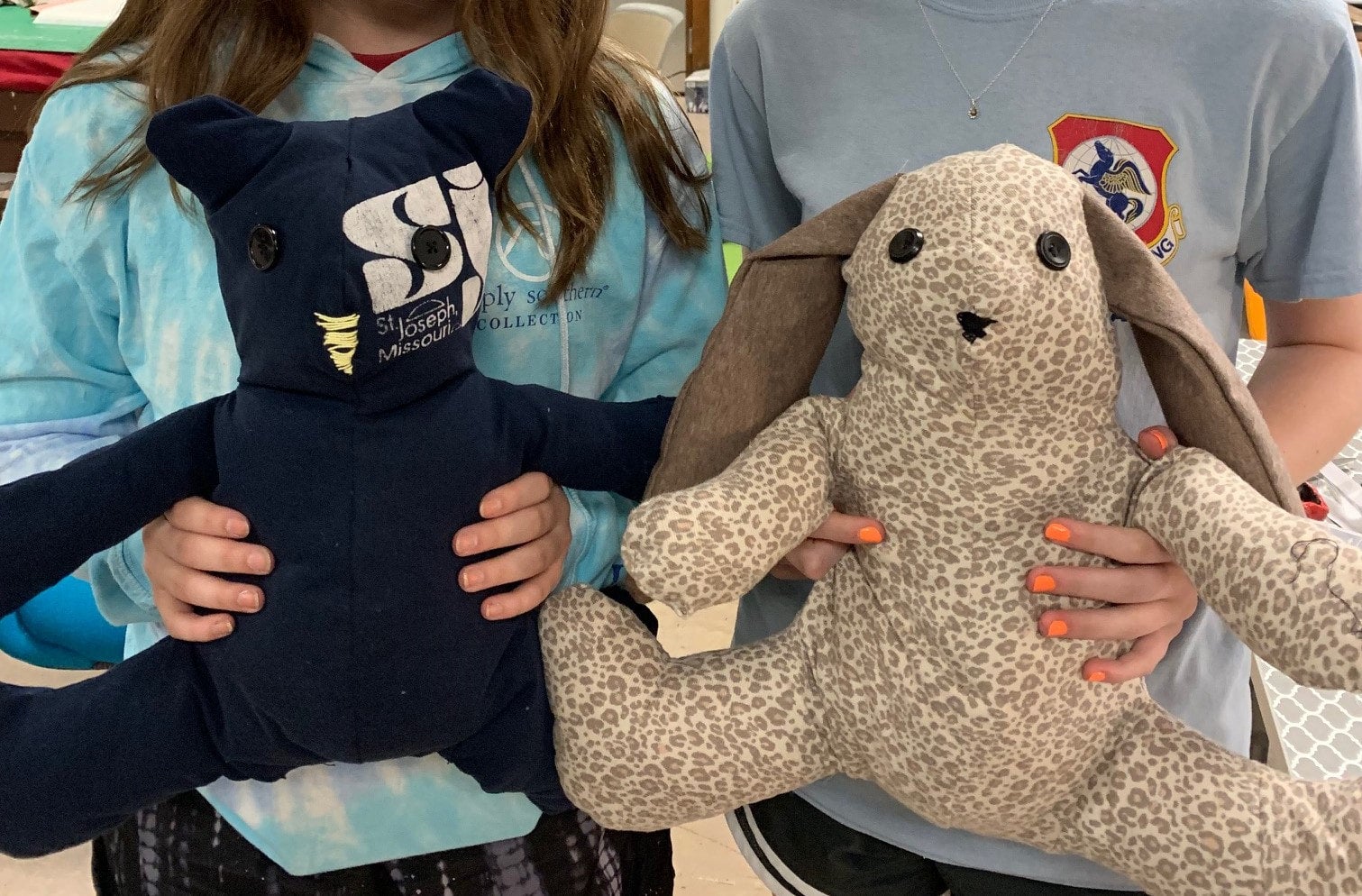 T-shirt upcycle Stuffed Animal | Art Attack Studio LLC
