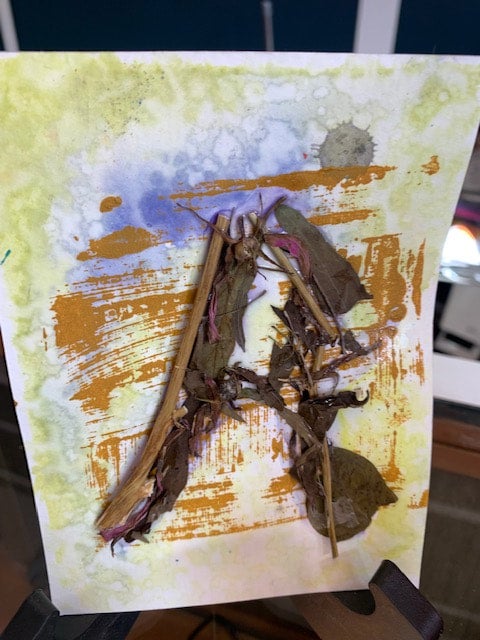 Fall Project: Dried Flower Name initial | Art Attack Studio LLC